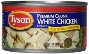 tyson chunk chicken breast, 12.5-ounce cans (pack of 12)