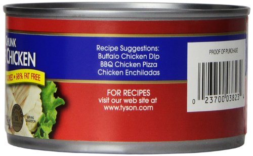 Tyson Chunk Chicken Breast, 12.5-Ounce Cans (Pack of 12)