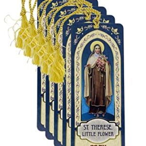 St Therese Little Flower Laminated Bookmark Set of 5