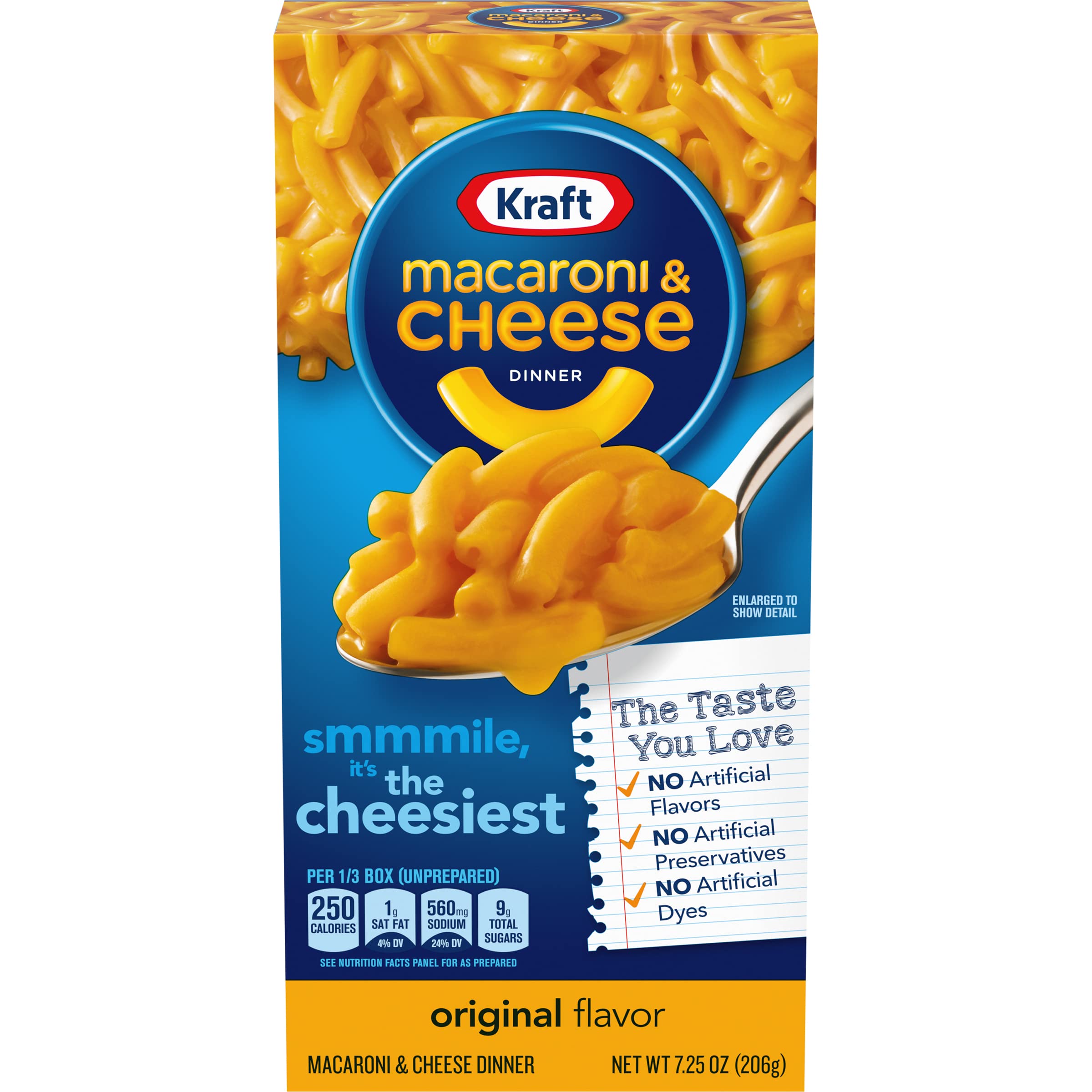 Kraft Original Flavor Macaroni and Cheese Meal (7.25 oz Box)