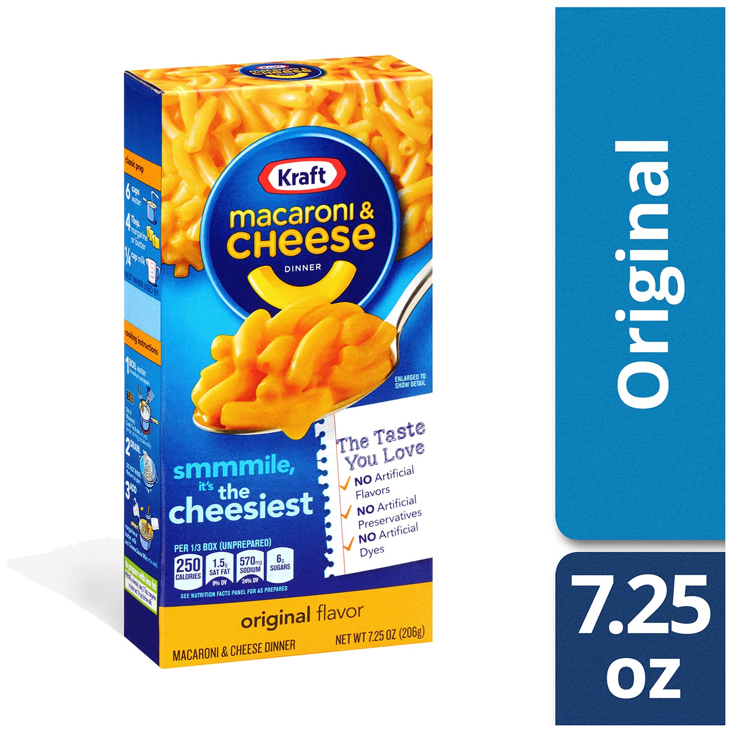 Kraft Original Flavor Macaroni and Cheese Meal (7.25 oz Box)