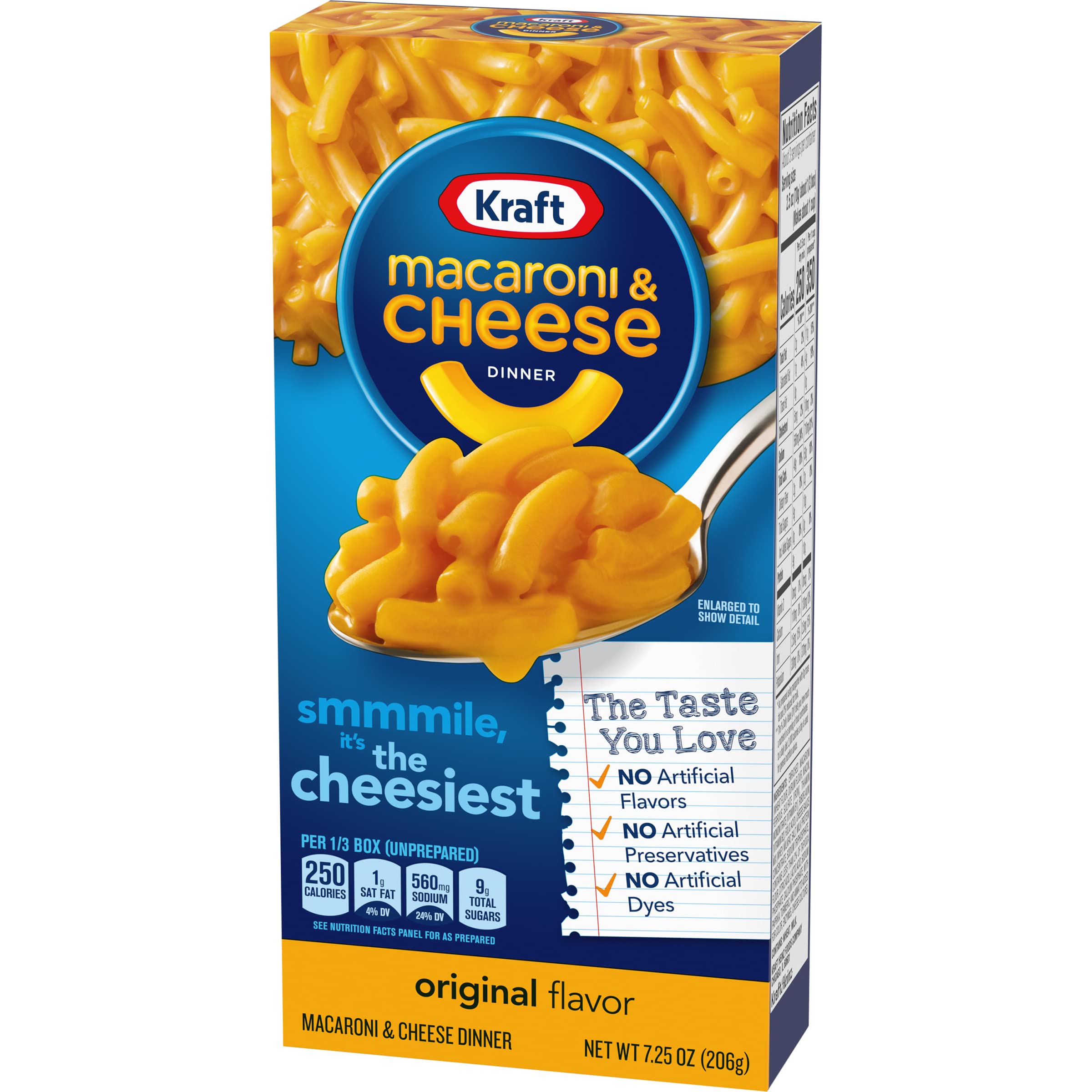 Kraft Original Flavor Macaroni and Cheese Meal (7.25 oz Box)