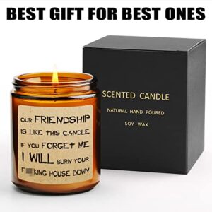 Gifts for Friends, Friendship Gifts for Graduates, Best Gifts for Her/Him, Funny Scented Candles for Men Women, Birthday Christmas Thanksgiving Presents