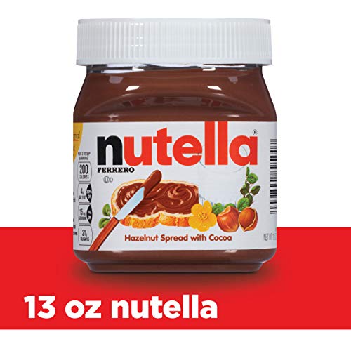 Ferrero Nutella Hazelnut Spread, Perfect Topping for Pancakes, 13 Oz Jar