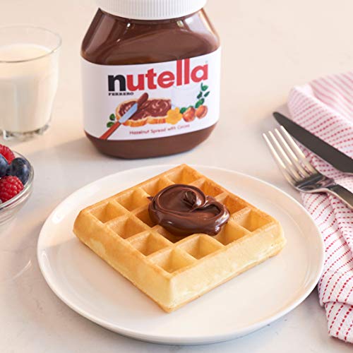 Ferrero Nutella Hazelnut Spread, Perfect Topping for Pancakes, 13 Oz Jar