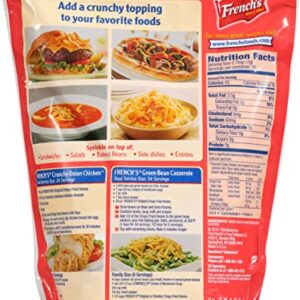 French's Original Crispy Fried Onions, 24 oz - One 24 Ounce Bag of Crunchy Fried Onions to Sprinkle on Salads, Potatoes, Chicken, Burgers and Green Bean Casseroles