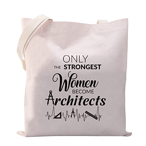 VAMSII Architect Tote Bag Architecture Supplies Bag Women Architect Gifts for Women Architecture Gifts Shoulder Bag (Woman Architect)