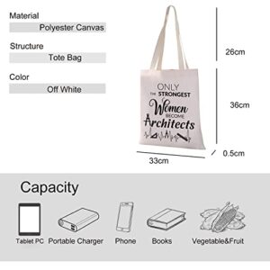 VAMSII Architect Tote Bag Architecture Supplies Bag Women Architect Gifts for Women Architecture Gifts Shoulder Bag (Woman Architect)