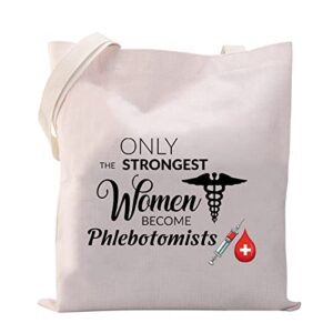 vamsii female phlebotomist gifts tote bag phlebotomy gifts for women phlebotomy technician gifts phlebotomy student gifts(tote bag)