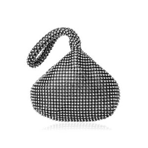 New Groupcow Women's Evening Bags Glitter Rhinestone Triangle Purse Party Prom Wedding Purse