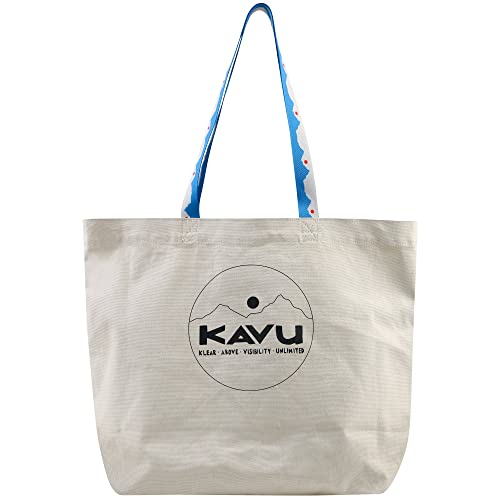 KAVU Typical Tote Classic Shoulder Strap Canvas Market Bag - Natural