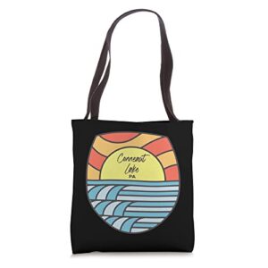 conneaut lake pennsylvania pa sunset souvenir tote bag