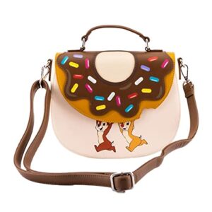 loungefly disney chip and dale donut snatchers crossbody bag