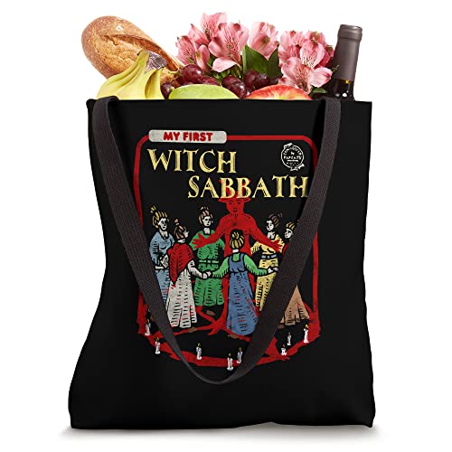 My First Witch Sabbath Occult Witchcraft Vintage Childgame Tote Bag