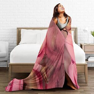 Wjikan Nicki Rapper Minaj Super Soft Micro Fleece Blanket Home Decoration Warm Flannel Blanket 60*50inch, Black