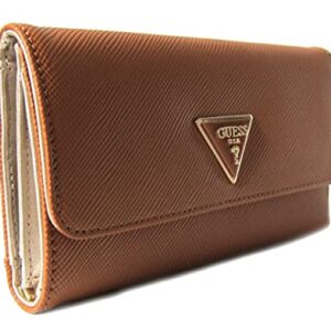 GUESS Womens Laurel Multi Clutch wallet, Light Cognac, One Size US