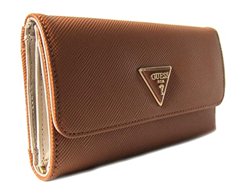 GUESS Womens Laurel Multi Clutch wallet, Light Cognac, One Size US