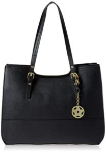 bueno of california classic double handle tote, black