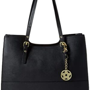 Bueno of California Classic Double Handle Tote, Black