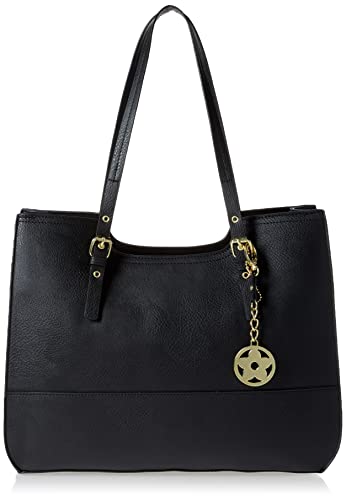 Bueno of California Classic Double Handle Tote, Black