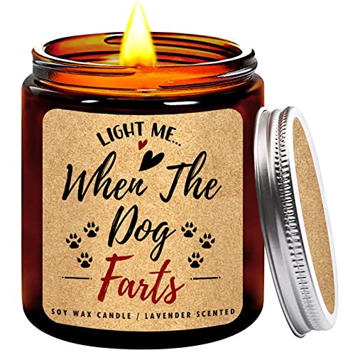 Dog Dad Gifts for Men, Funny Dog Candles for Dog Lovers, Unique Birthday Christmas&Thanksgiving Day Gift for Women Pet Lovers, Pet Mom, Fur Mamas, Dog Dads, Dog Mom, Foster, Rescue, Adoption