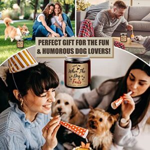 Dog Dad Gifts for Men, Funny Dog Candles for Dog Lovers, Unique Birthday Christmas&Thanksgiving Day Gift for Women Pet Lovers, Pet Mom, Fur Mamas, Dog Dads, Dog Mom, Foster, Rescue, Adoption