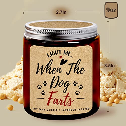 Dog Dad Gifts for Men, Funny Dog Candles for Dog Lovers, Unique Birthday Christmas&Thanksgiving Day Gift for Women Pet Lovers, Pet Mom, Fur Mamas, Dog Dads, Dog Mom, Foster, Rescue, Adoption