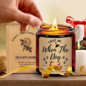 Dog Dad Gifts for Men, Funny Dog Candles for Dog Lovers, Unique Birthday Christmas&Thanksgiving Day Gift for Women Pet Lovers, Pet Mom, Fur Mamas, Dog Dads, Dog Mom, Foster, Rescue, Adoption