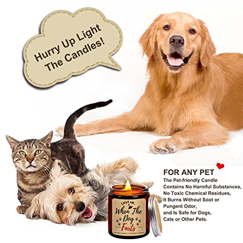 Dog Dad Gifts for Men, Funny Dog Candles for Dog Lovers, Unique Birthday Christmas&Thanksgiving Day Gift for Women Pet Lovers, Pet Mom, Fur Mamas, Dog Dads, Dog Mom, Foster, Rescue, Adoption