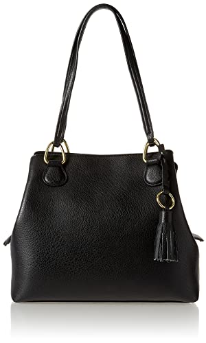 Bueno of California Marshmellow Grain Tote, Black