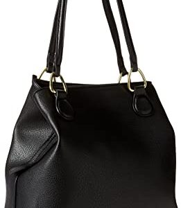 Bueno of California Marshmellow Grain Tote, Black