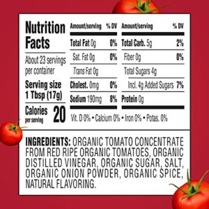 Heinz Organic Tomato Ketchup (14 oz Bottle)