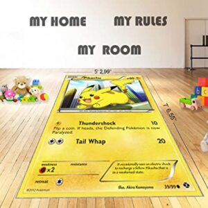 Anime, Anime Room Decor, Anime Rugs, Room Decor, Japan Anime, Game Room Mat, Cool Carpet, Dooormat, Children Bedroom Home Decor Rugs e119 (1.6x1.9 feet-50x60cm)