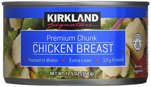 Kirkland Recipes Recettes Premium Chunk Chicken Breast in Water (3 - 12.5oz cans)