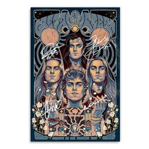 idfine greta van fleet poster canvas wall art paintings rock band posters for living room bedroom decor birthday gift unframed (12x18inch(30x45cm))