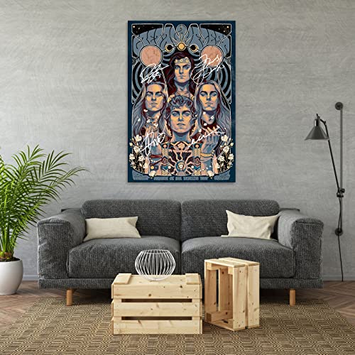 IDfine Greta Van Fleet Poster Canvas Wall Art Paintings Rock Band Posters for Living Room Bedroom Decor Birthday Gift Unframed (12x18inch(30x45cm))