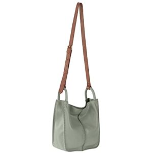 The Sak Los Feliz Crossbody Bag in Leather, Large, Lined Purse with Single Adjustable Shoulder Strap