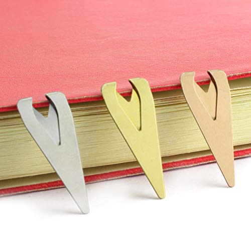 NX Garden Book Darts Line Markers 12PCS Stainless Steel Metal Page Holder Multicolor