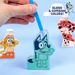 Bluey Sand Art, Includes 5 Sand Art Bottles & 7 Colored Sands, Features Bluey & Bingo, Create Your Own Sand Art, DIY Sand Art Kit, Bluey-Themed Art Kit, Fun Art Project for Kids, Gifts for Kids