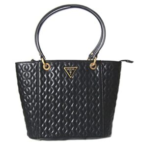 guess noelle small elite tote, black