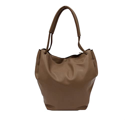 A New Day Women's Snap Closure Shoulder Bag in Sandpiper Brown