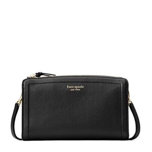 kate spade new york knott pebbled leather small crossbody black one size