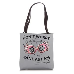 harry potter luna lovegood spectrespecs black tote bag