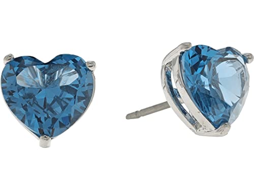 Kate Spade New York My Love Heart Studs Earrings Blue One Size