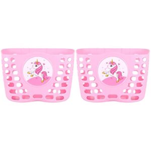 toyvian girls bike basket kids scooter basket 2 kids basket basket for bike kids bike basket cute cartoon storage basket