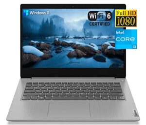 lenovo ideapad 3i laptop, 14″ fhd display, dual-core intel i3-1115g4 processor, 12gb ram, 1tb ssd, webcam, hdmi, 4 in 1 card reader, dolby audio, wi-fi 6, windows 11 home, platinum grey