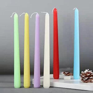 Taper Candles,10 Inch Taper Candles,Set of 4 Candles for Wedding, Parties ,Home Decor and Special Occasions (White)