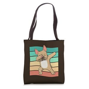 funny dabbing french bulldog frenchie pet owner humor tote bag