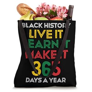 Black History Month 365 African American Heritage Tote Bag