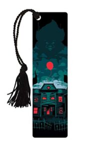 it chapter two – pennywise – neibolt house – glossy bookmark with tassel for gifting and collecting